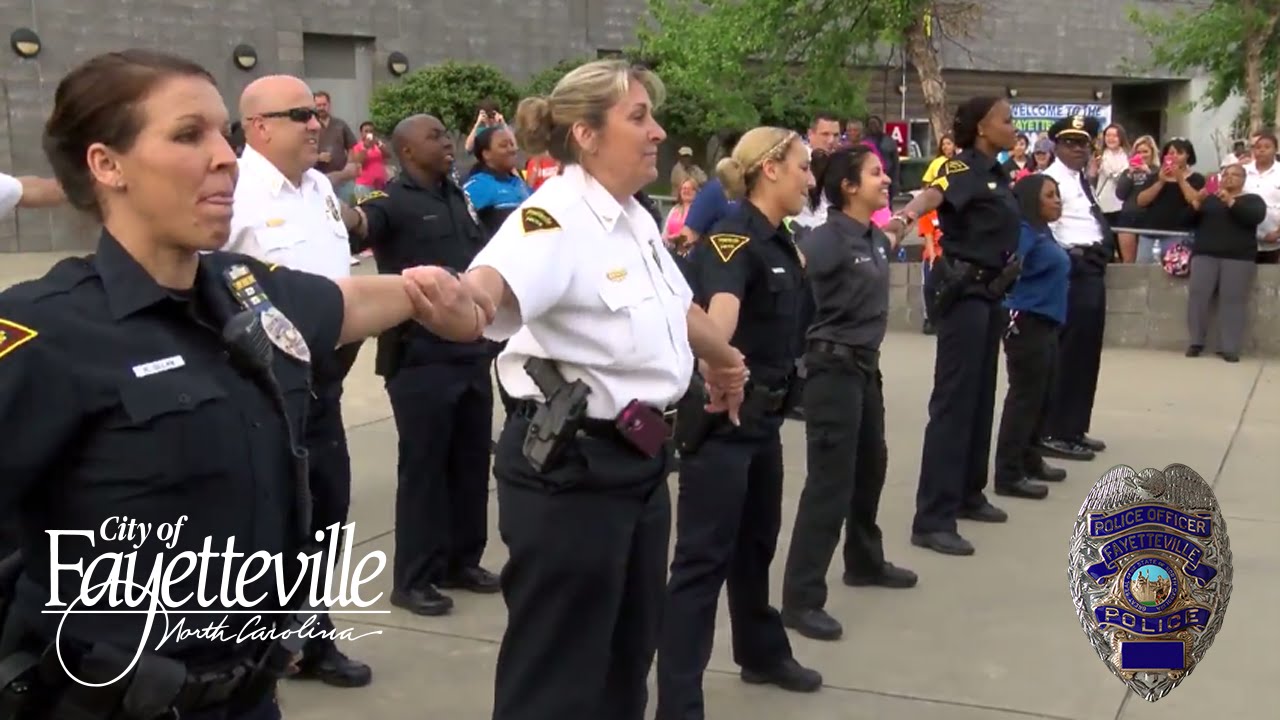 Fayetteville Police Department Flash Mob - YouTube