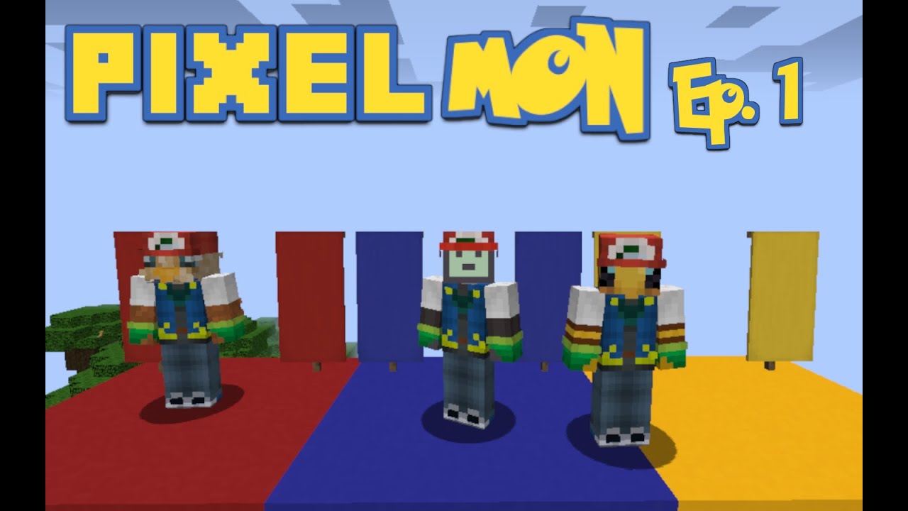 Pixelmon Ep.1 || Custom Starters, Custom Bases! - YouTube