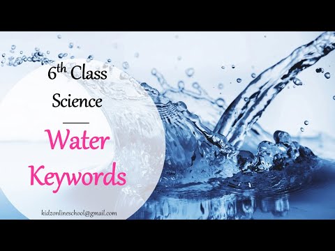 Water || Keywords || 6th Class Science || Science Dictionary ...