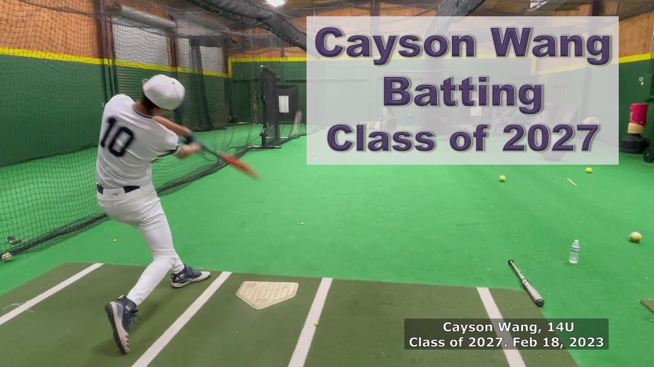 Cayson Wang Batting Practice | Class of 2027 | 14U Baseball - YouTube