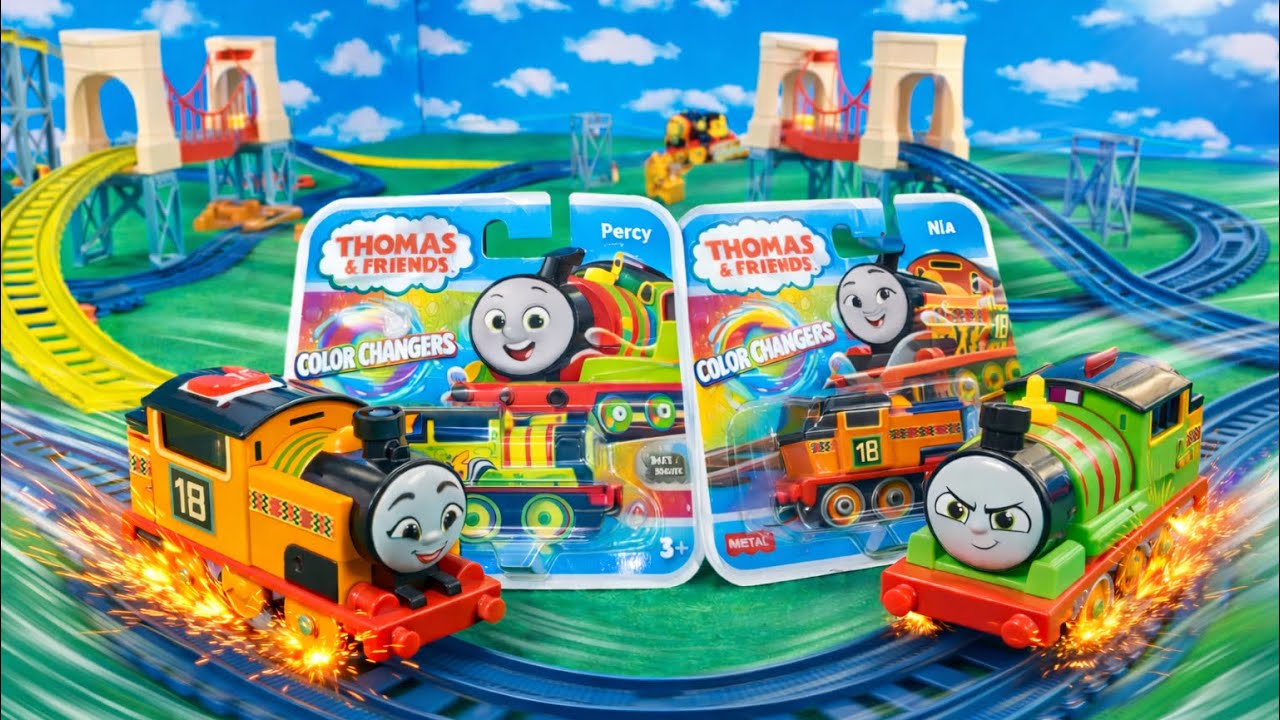 Thomas & Friends Percy and Nia Color Change Edition in Action🚂 | Build ...