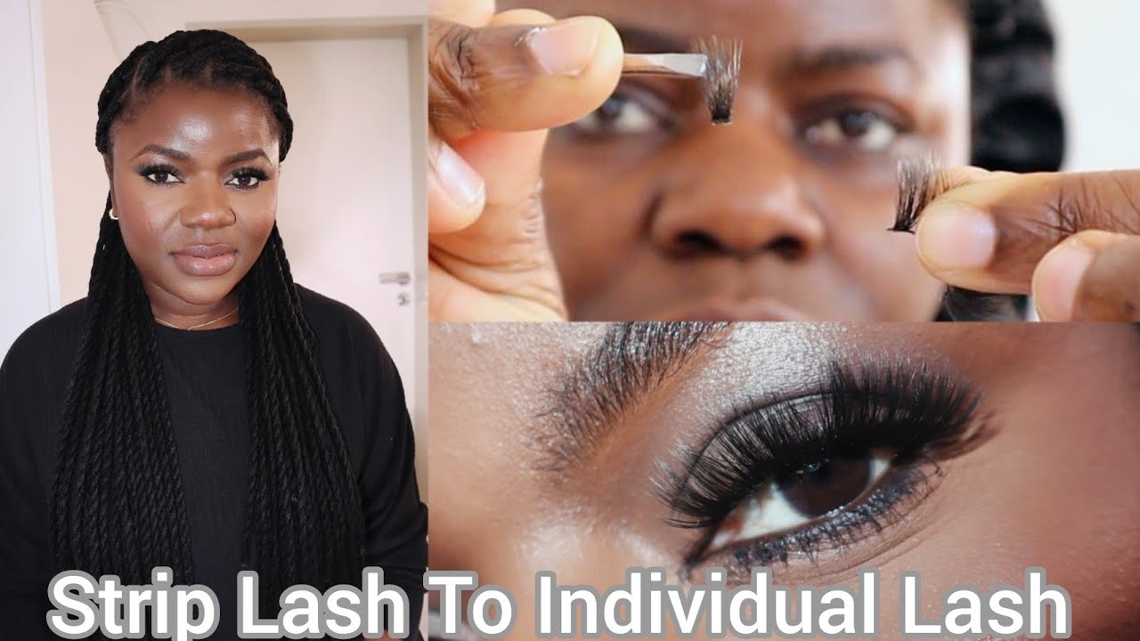 Strip Lashes Into Individual & How To Apply Strip Lashes As Individual ...