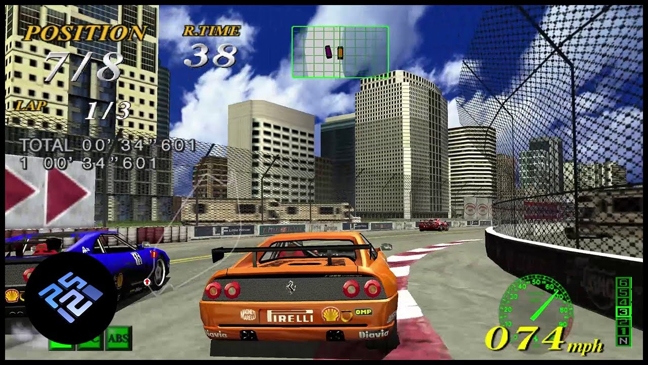 F355 Challenge (PS2) - Arcade Race on Long Beach - PCSX2 Emulation ...