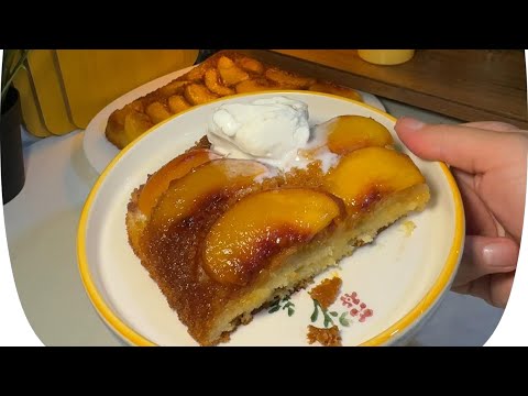 🍑 Şeftalili kek sevenler burada mı? 😍 Yumuşacık, mis kokulu ve nefis! 🍰✨