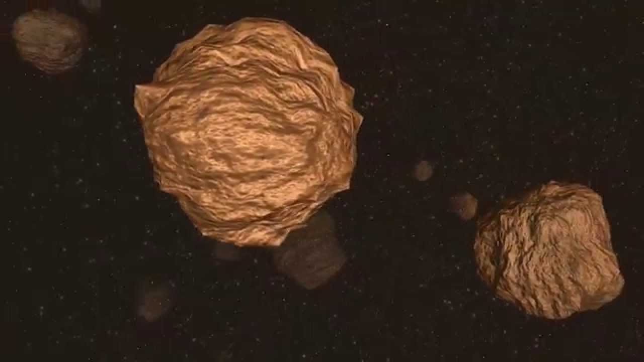 Asteroids 3D Cosmic explosion - YouTube