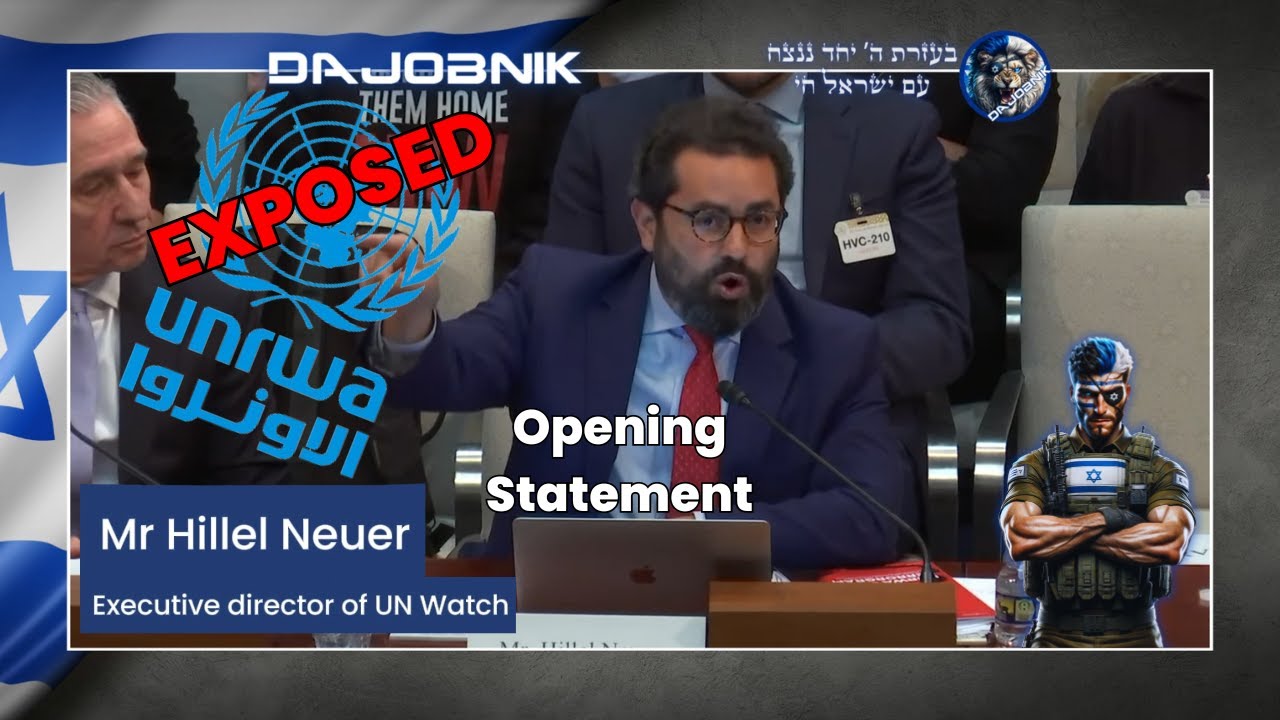 Hillel Neuer's Opening Statement at House of Foreign Affairs - Exposing ...