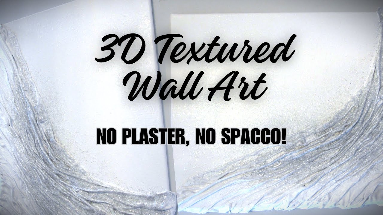 DIY Textured Wall Art | Affordable Glam Home Decor Ideas - YouTube