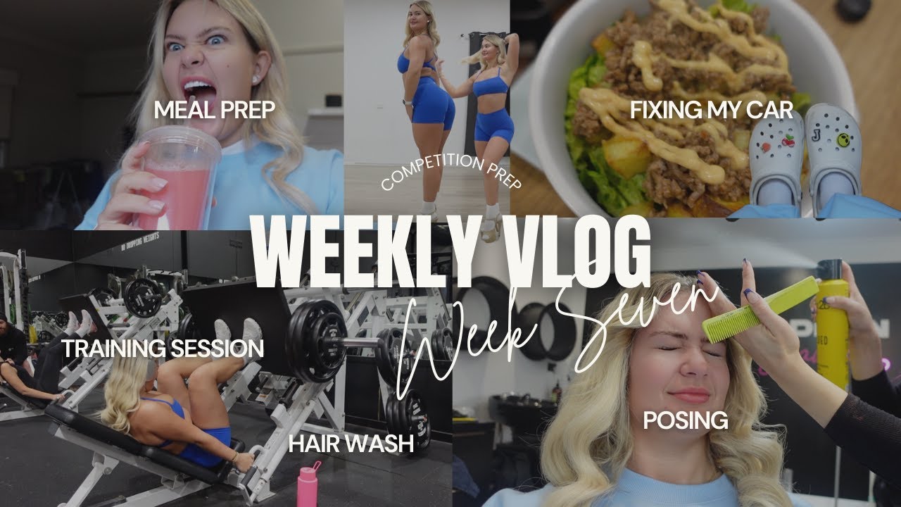 COMP PREP WEEK 7 | Training Session, Posing, Meal Prep & More! - YouTube