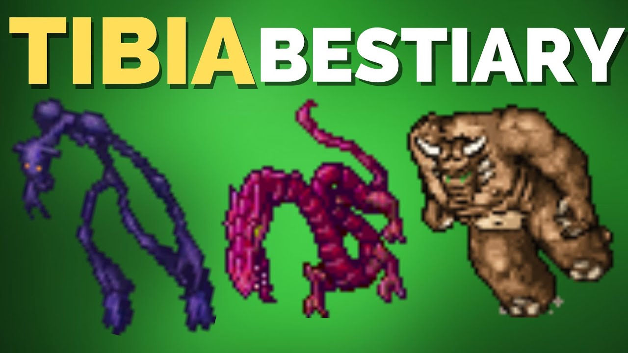 TIBIA BESTIARY Nightstalker, Wyrm, Behemoth, Bonebeast, gs, wyvern ...