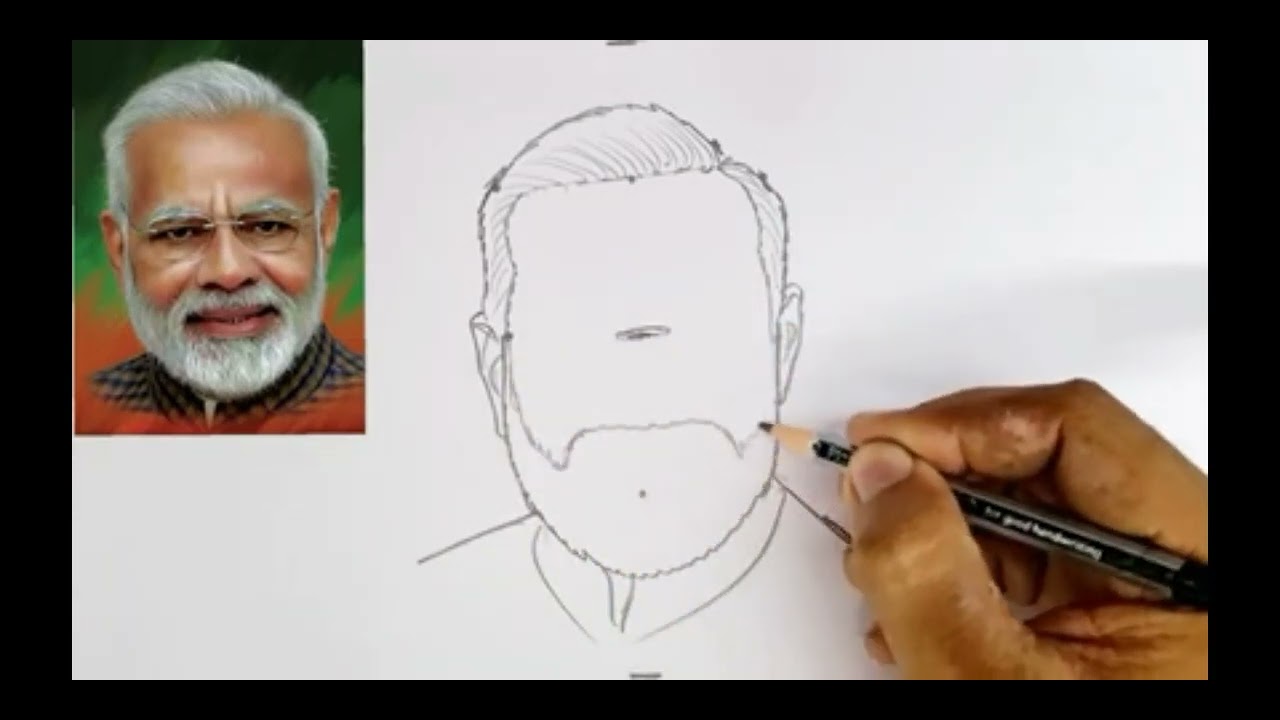 draw the Modi ji to 9 dots#shorts - YouTube