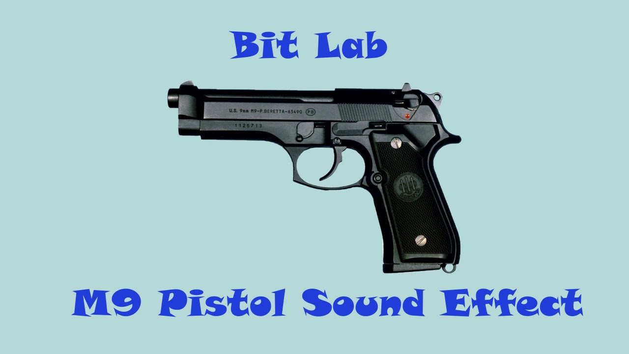 M9 Pistol Sound Effect with animation p. beretta 9mm - YouTube