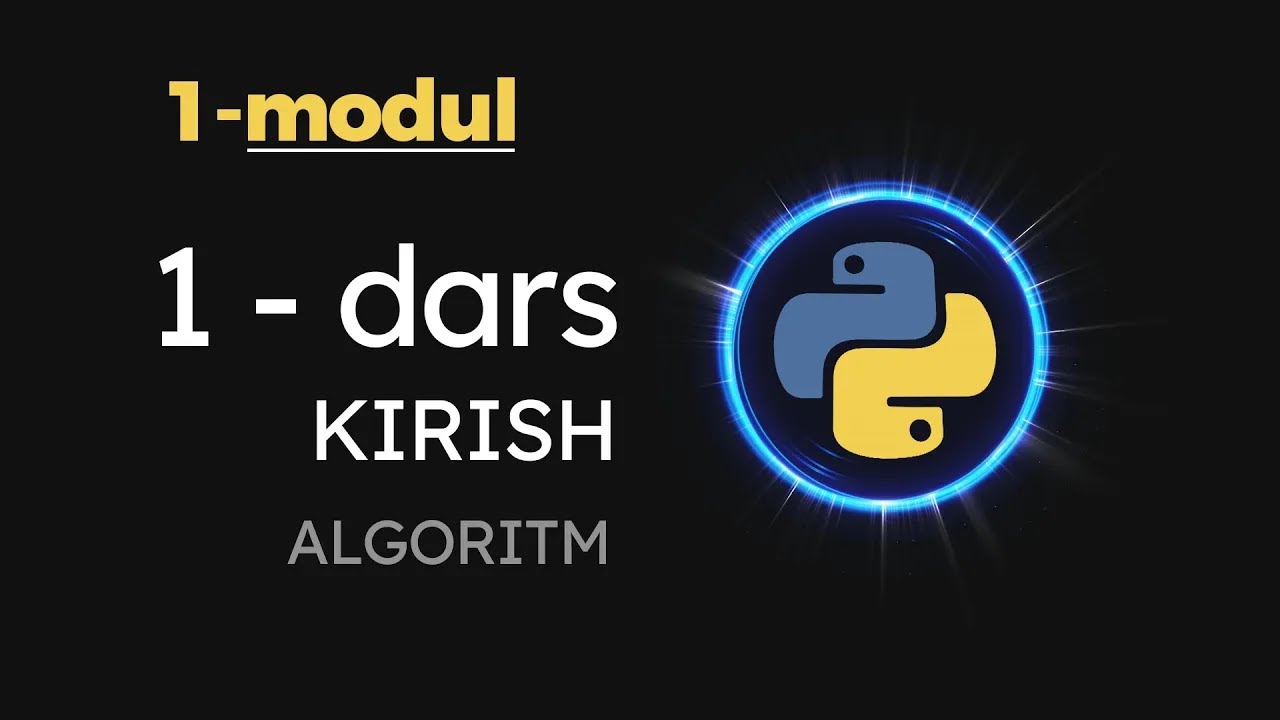 Python beginner. 1 dars Kirish - YouTube