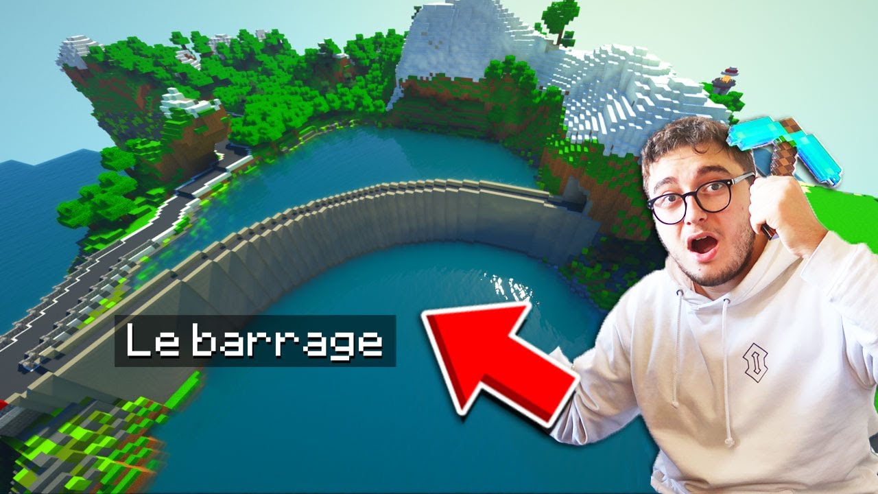 JE CONSTRUIS LE BARRAGE ! JE BUILD MA FUTURE VILLE MINECRAFT ! #68 - YouTube