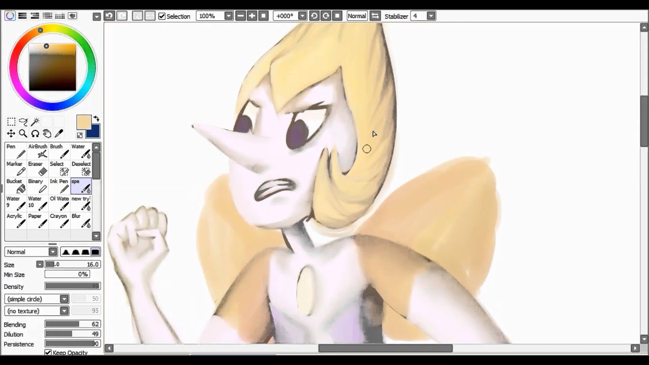 Yellow Diamond's Pearl - Speedpaint - YouTube