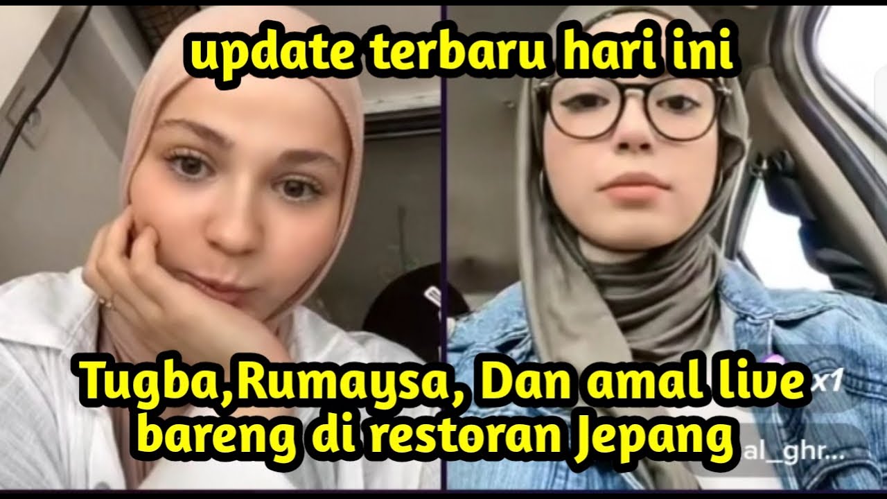Tugba, Rumaysa, Dan Amal Live Di Restoran Jepang 😍 || live Terbaru Tugba Dan Amal - YouTube