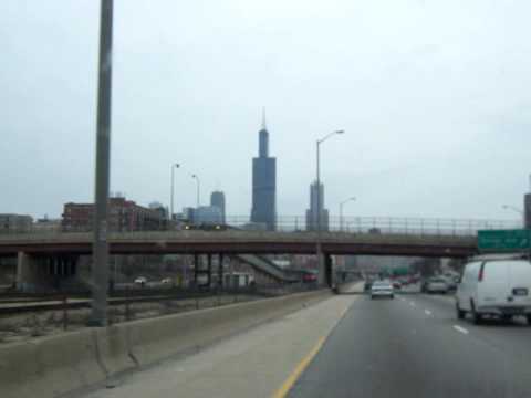 Ride into Downtown Chicago on the Eisenhower Expressway - YouTube