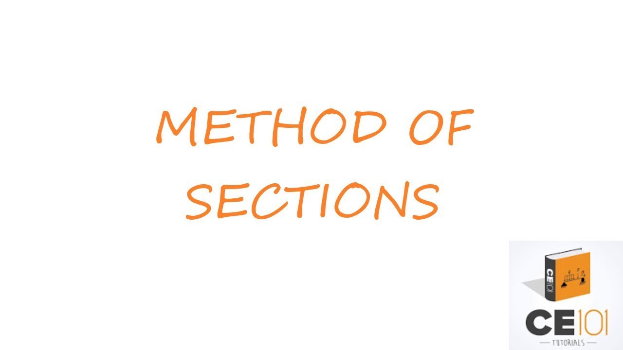 METHOD OF SECTIONS ON SIMPLE TRUSSES - YouTube