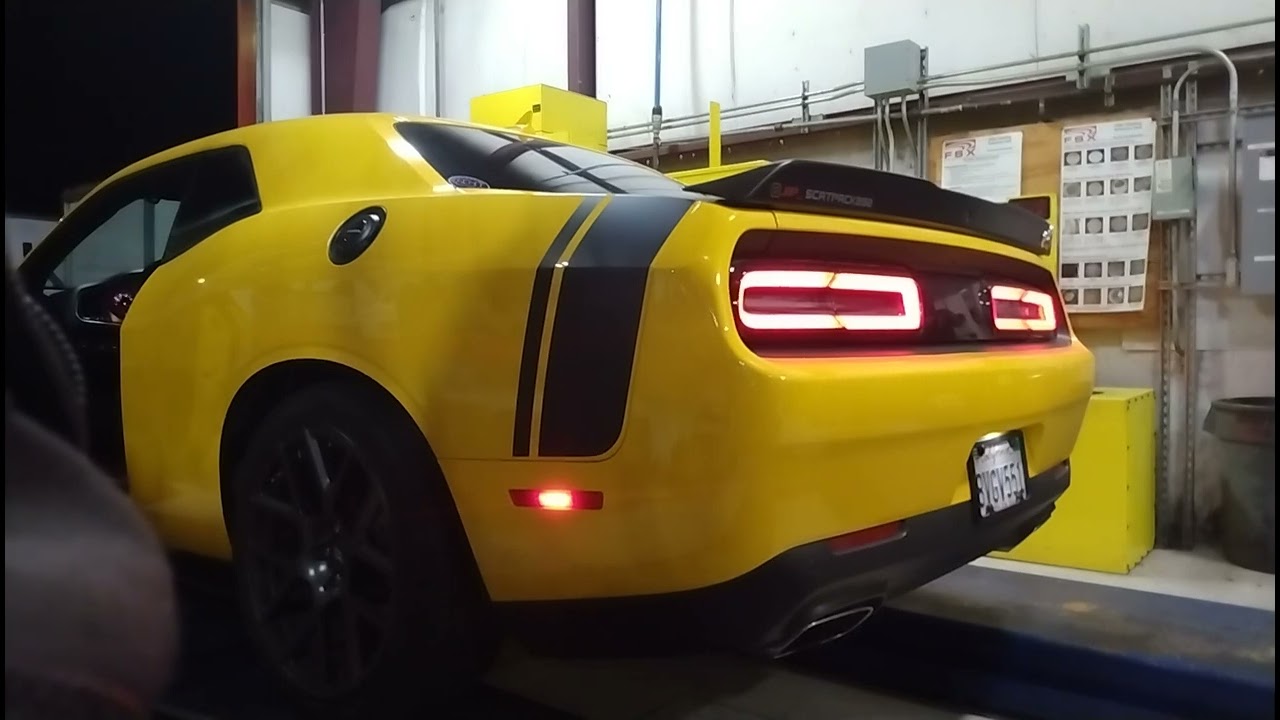 2017 Challenger Shaker Mid Muffler Delete - YouTube