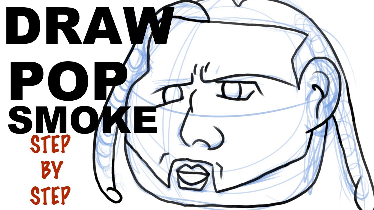 Drawing PopSmoke As Cartoon Character - YouTube