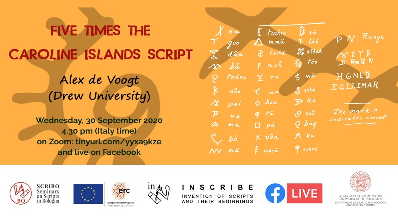SCRIBO - Five Times the Caroline Islands Script - Alex de Voogt - YouTube