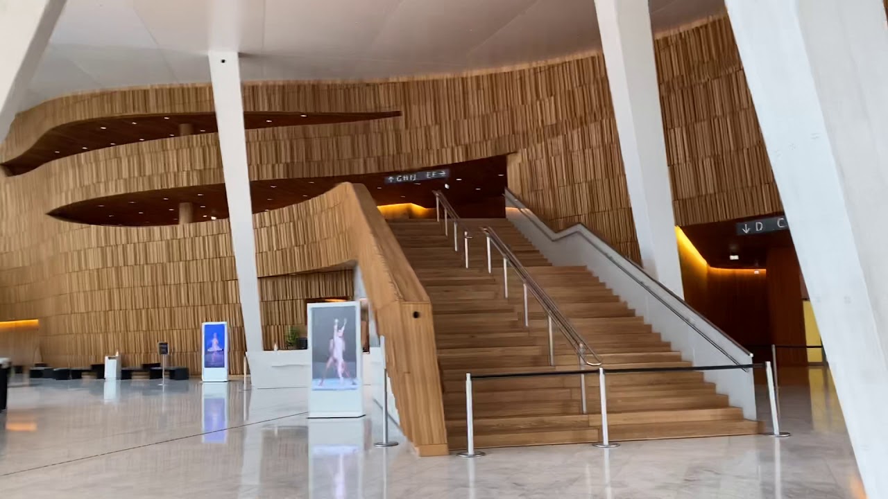 Inside Oslo opera house - YouTube