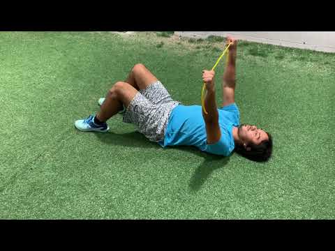 Supine Resisted Horizontal Abduction - YouTube