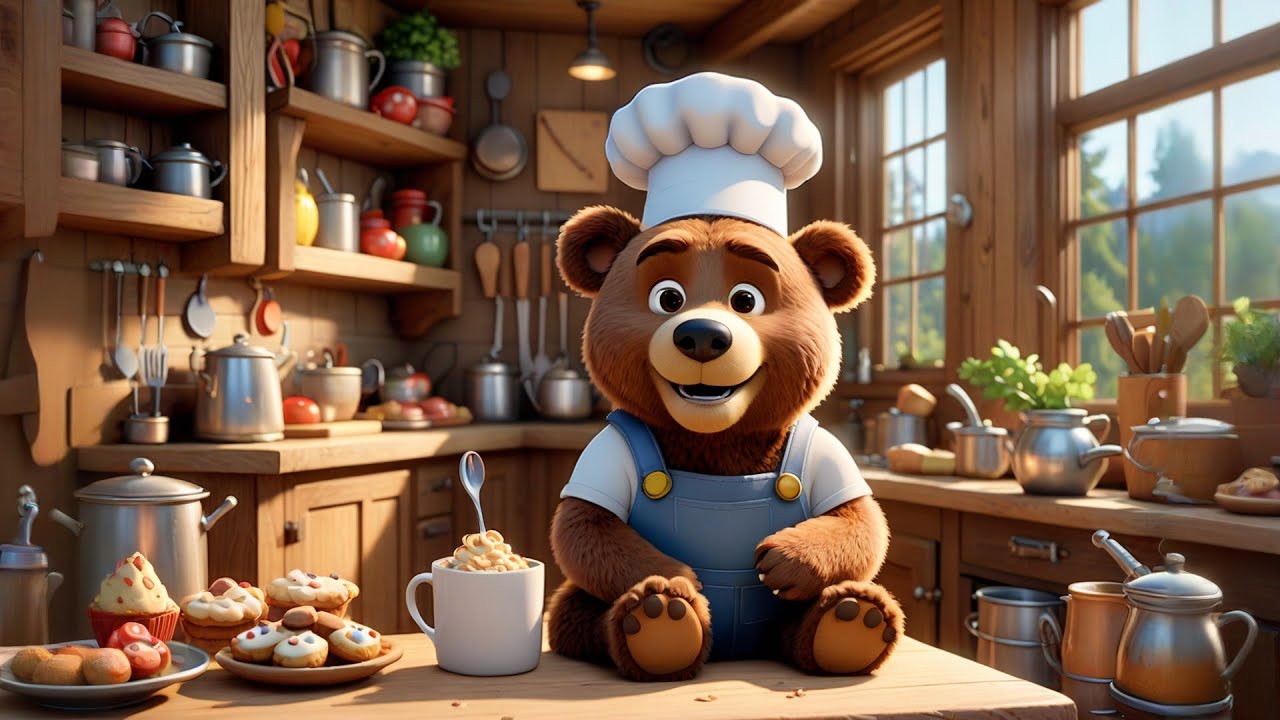 The Bear Who Loved to Bake 🐻🍪 | Fun Story for Kids | Preschool ...