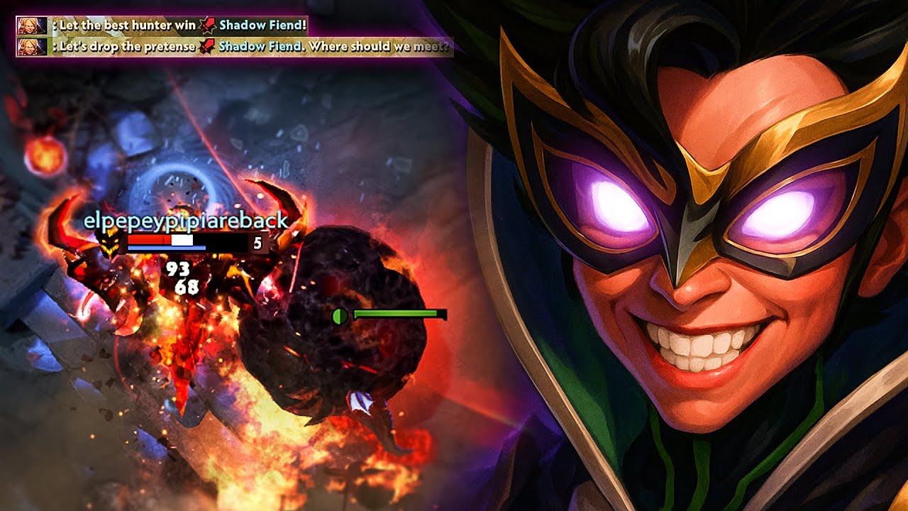 PERFECT HUNT for Invoker!! Epic Game vs Shadow Fiend Mid + Phantom ...