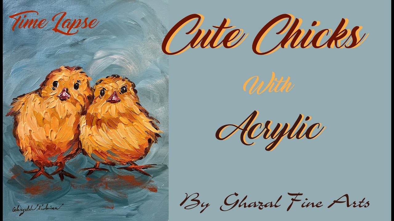 How Learn How to Draw and Paint Cute Chicks - Easy Beginner Online Art ...
