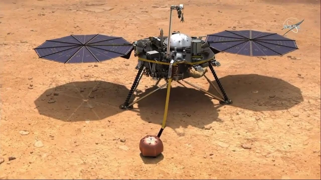 NASA-MISSION: Sonde „InSight“ sicher auf dem Mars gelandet - YouTube