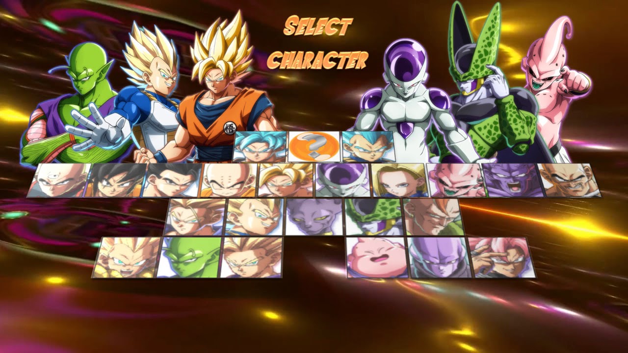 Dragon Ball FighterZ: Select Character (Custom). - YouTube
