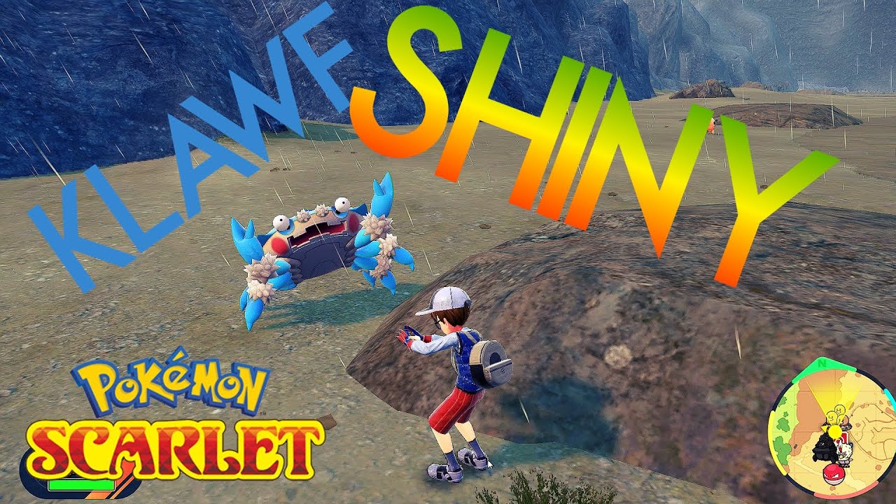 First Shiny Catch *Klawf* [Pokemon Scarlet] - YouTube