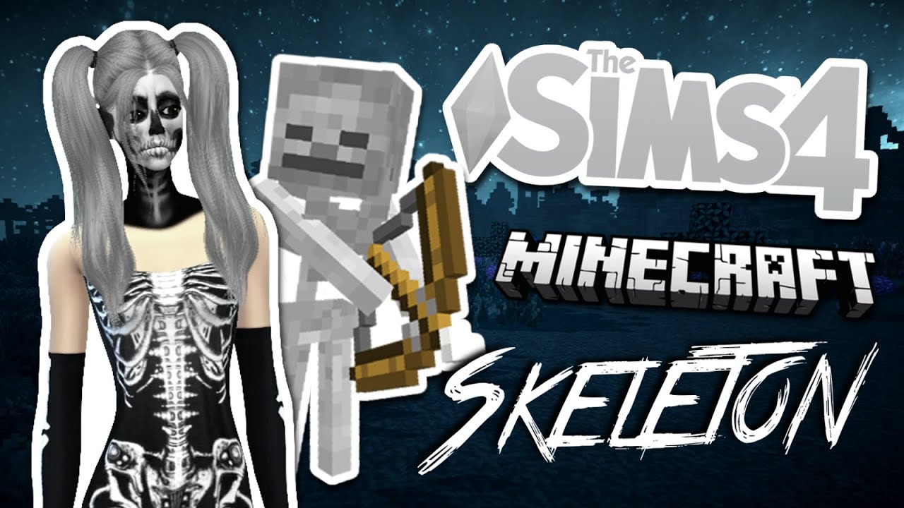 The Sims 4 - Minecraft Skeleton 2.0 - (Create-A-Sim) - YouTube