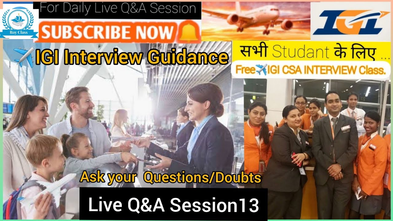 IGI Top Interview Question With Answers |👨‍💻 Live Q&A Session13|Gk Roy ...