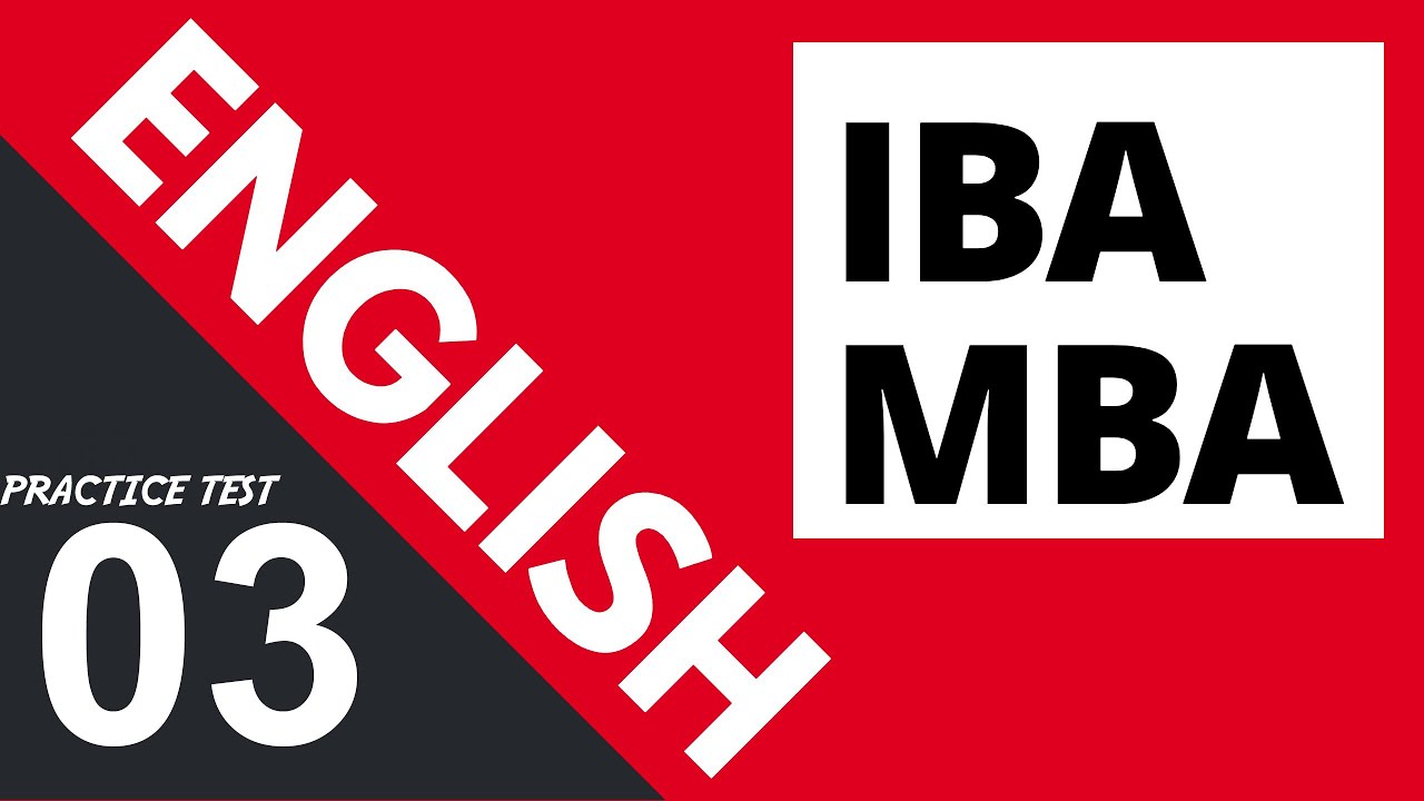 IBA MBA | English | Practice Test 03 | Mexmon Education - YouTube