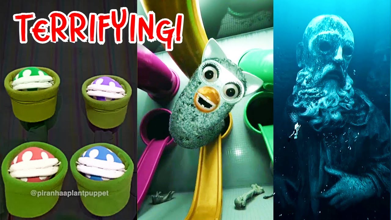 Piranhaa Plants getting SCARED for over 10 minutes straight - YouTube