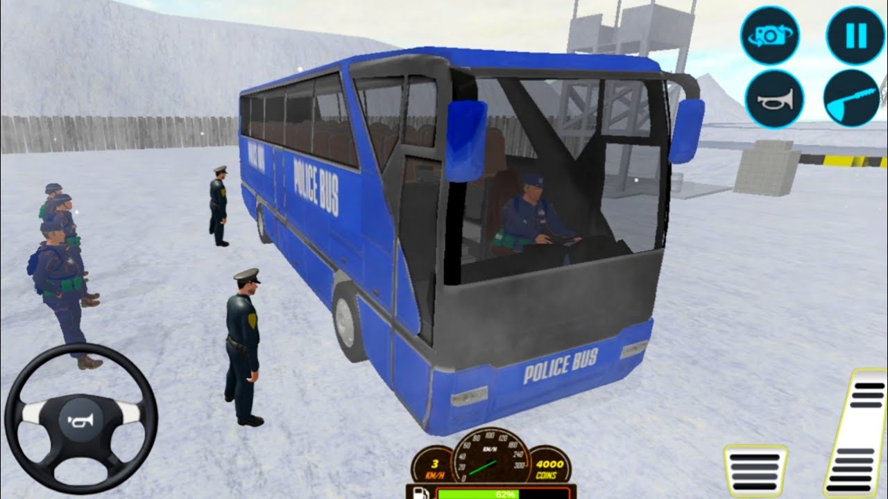 Us Police Bus Mountain Driving Simulator - Police Bus Driving ...