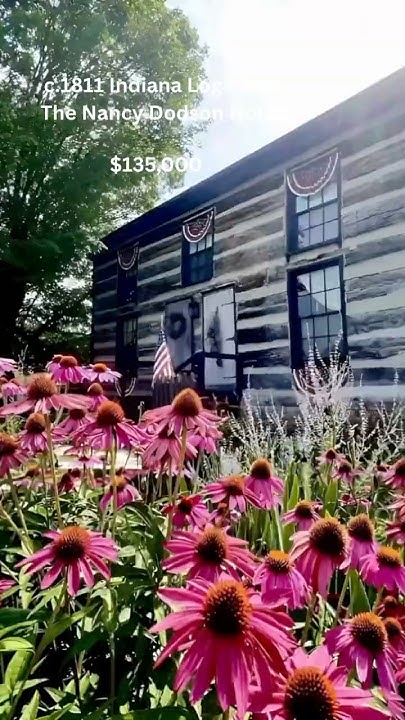 Cozy Log Cabin, Peaceful Cabin Vibes, c.1811 Indiana Log Cabin - Nancy ...
