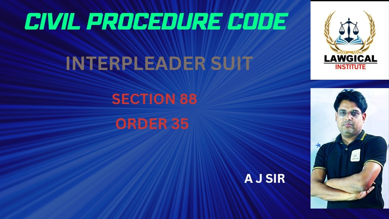 INTER PLEADER SUIT#SEC 88#OEDER 35 - YouTube