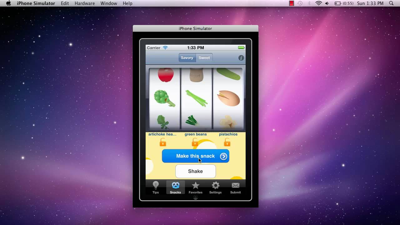Shake-A-Snack App for iPhone® & iPod® touch - Demo - YouTube