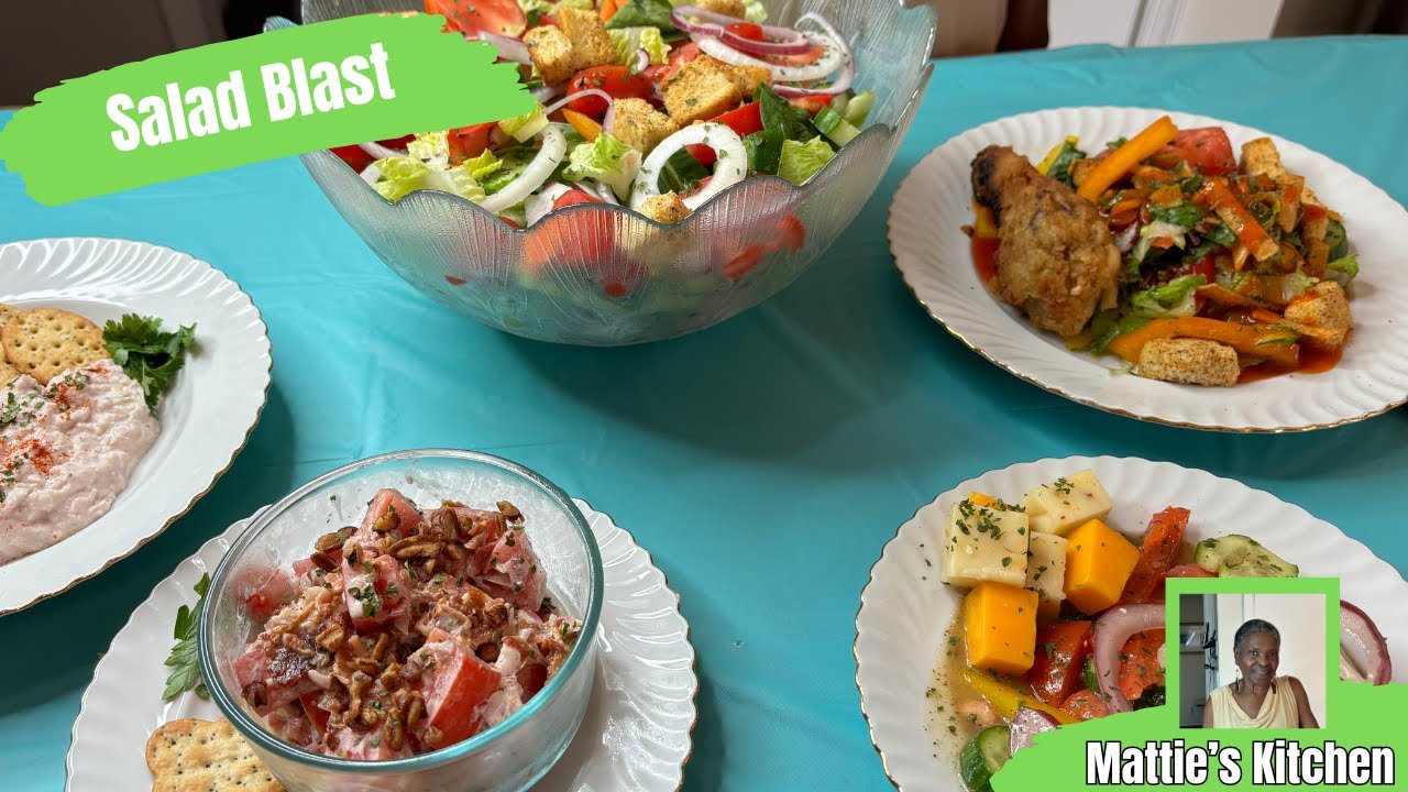 Delicious Salad Recipes For The Hot Summer/ Mattie's Kitchen - YouTube