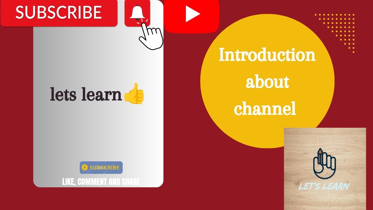 introduction about the channel - YouTube