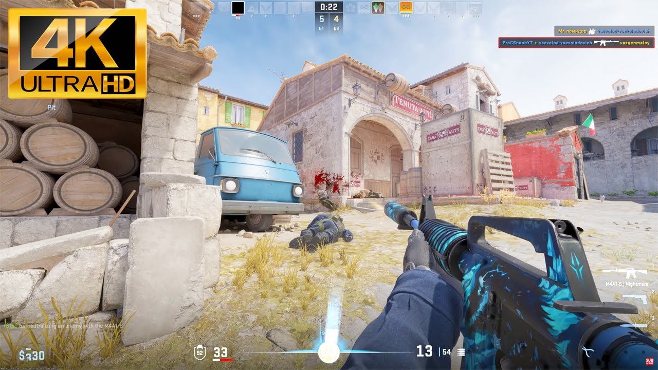 Counter Strike 2 Best Gameplay 4k (no commentary) - YouTube
