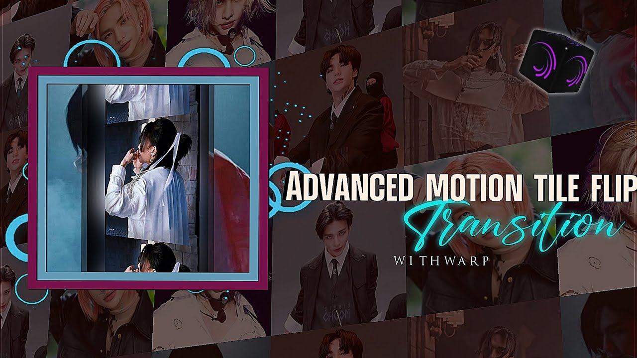 AE inspired Motion tile flip transition tutorial|| Flip transition with ...