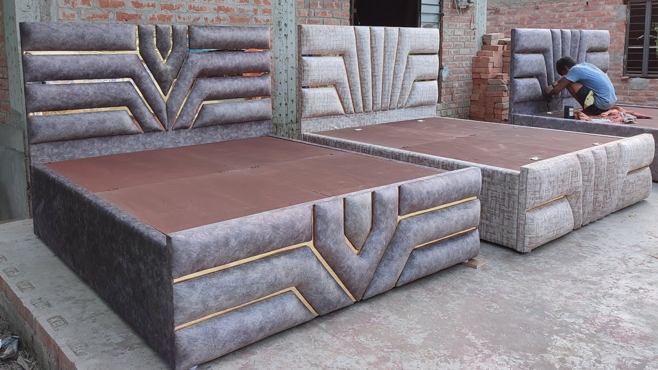 best 3 bed designs, Shadi Furniture set, double bed. - YouTube