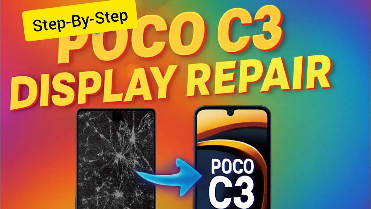 Poco c3 display replacement - YouTube
