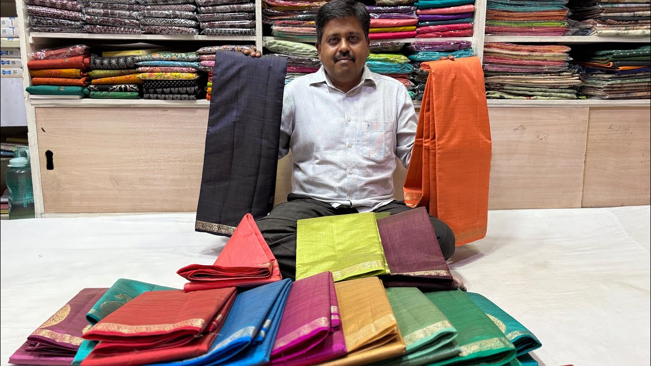 RESTOCKED💥MANGO SILK (NEW ARRIVALSwith new design&colour)bordered/plain ...