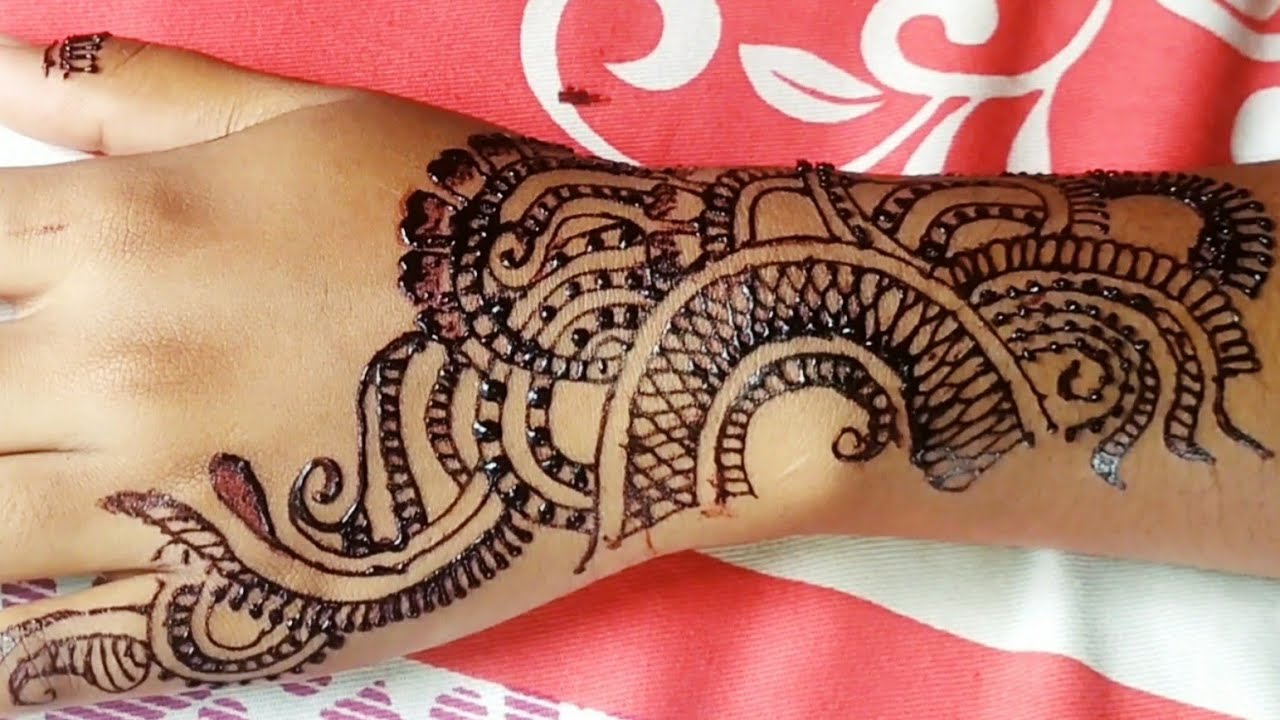 Very Easy Mehedi Design & Unique Mehedi design🤷‍♀ - YouTube