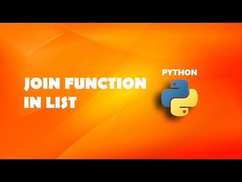 Join function in list using Python | Python Tutorials For Beginners In ...