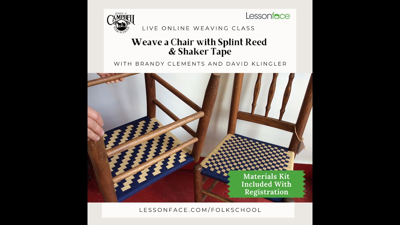 2022 online class Part 1 Splint & Shaker Tape Weaving - YouTube